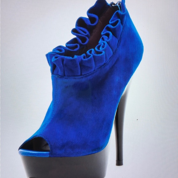 Shoes | New Beautiful Blue Shoes With High Heels And Platform | Poshmark